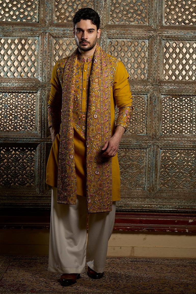 Premium Haldi Dress for Men & Grooms | Custom-Made Haldi Outfits